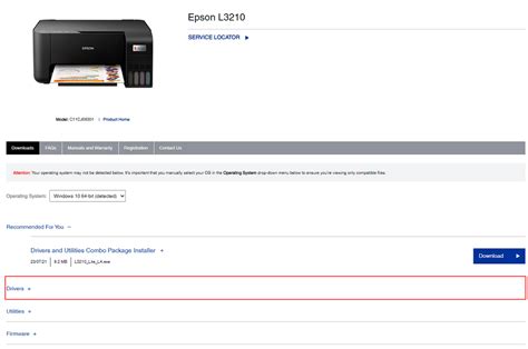 Epson L3210 (принтер и сканер) Скачать драйвер бесплатно