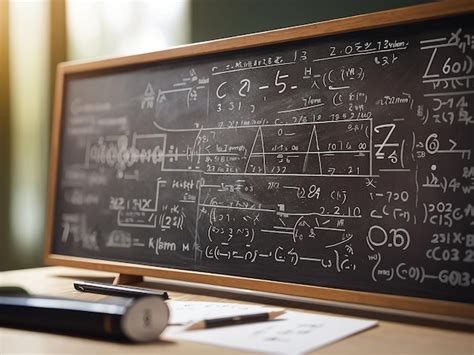 Premium Ai Image Blackboard Inscribed With Scientific Formulas And Equations