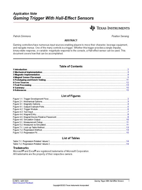 Gaming Trigger With Hall Effect Sensors Download Free Pdf Regression Analysis Simulation