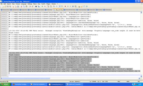 install problem create default shop and languages installing