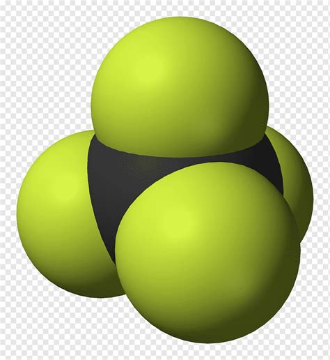 Tetrafluoromethane Space Filling Model Sphere Structural Formula Halon B Sphere Chemistry