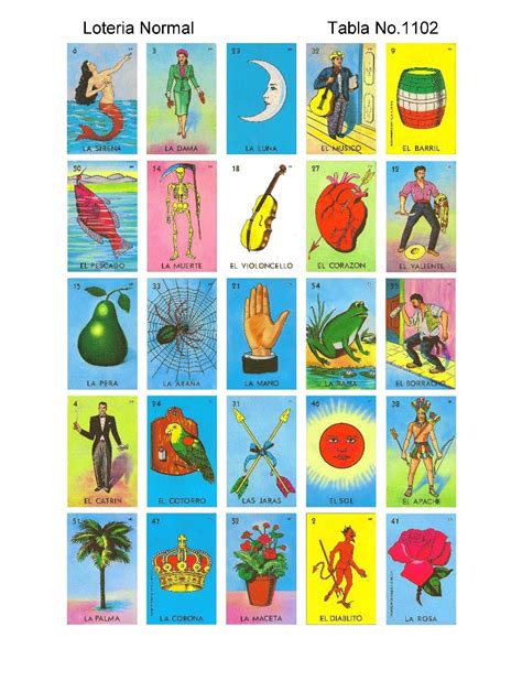 Imprimir Lotería Mexicana Generador De Tablas De Loteria Mexicana