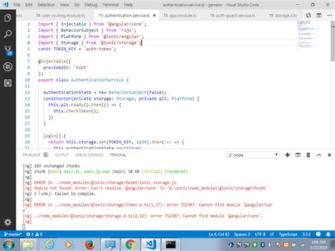 Nodemodulesionicstoragefesm5ionic Storagejs Module Not Found