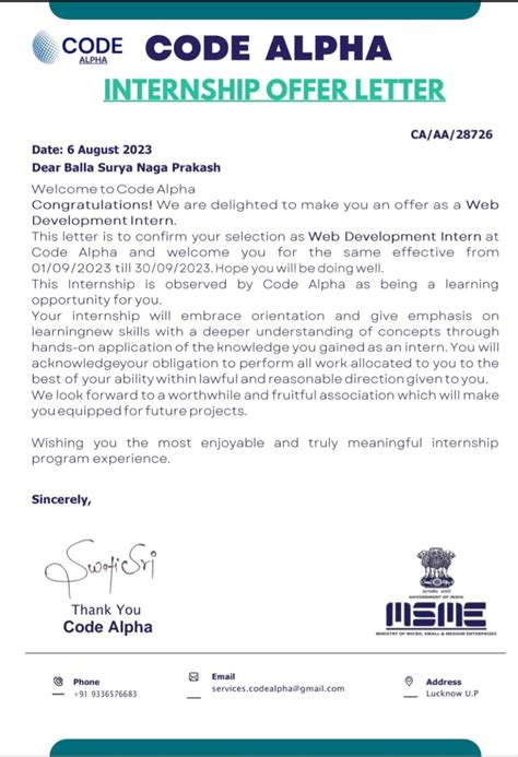 Surya Prakash Balla On Linkedin Codealpha Codealpha Webdevelopment