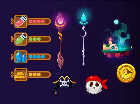2d Game Icons Props Assets Or Objects Upwork
