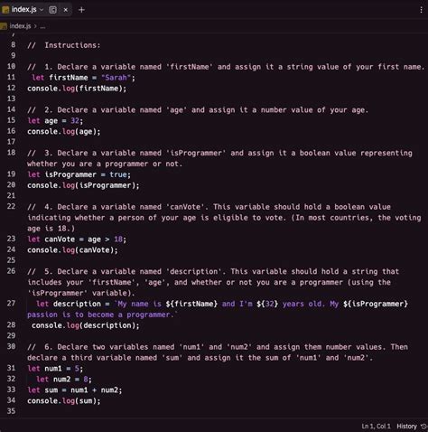 Sarah Seel On Linkedin Continuing My Learning On Javascript Basics
