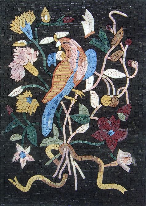 Bird Mosaic Tiles Wild Bird Mosaic Tiles For Living Room Walls