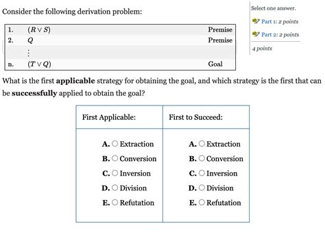 [solved] Consider The Following Derivation Problem Select One Answer Course Hero