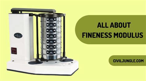 Fineness Modulus Of Fine Aggregate Fineness Modulus Of Coarse