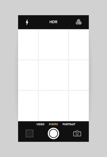 premium vector phone camera interface vertical view mobile app