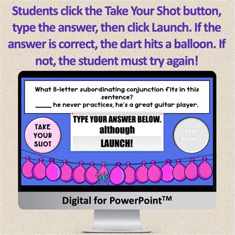 Subordinating Conjunctions Game Interactive Activity By The Esl Educator