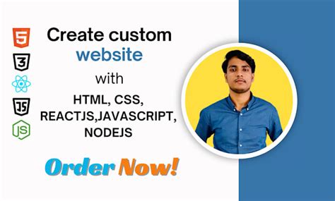 Develop Responsive Html Css React Js Node Js Website For You By Ahsan