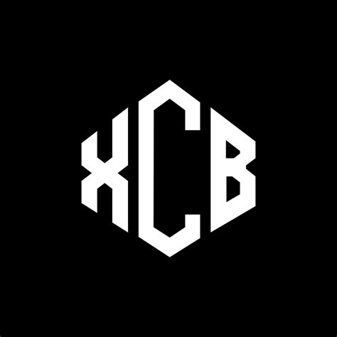 Diseño De Logotipo De Letra Xcb Con Forma De Polígono Diseño De