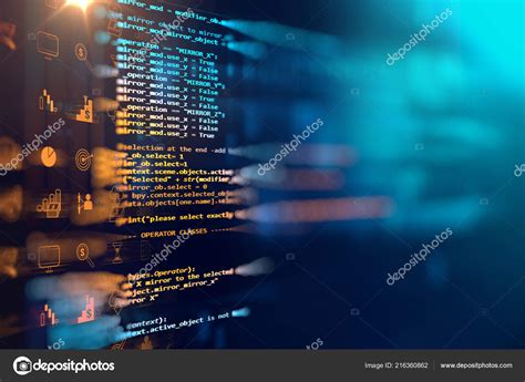 Programming Code Abstract Technology Background Software Developer Computer Script Stock Photo ...