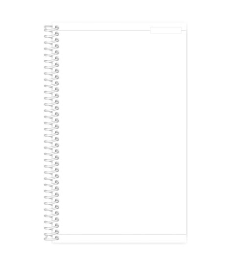 Premium Vector Empty White Wire Bound Note Book Side Spiral Note Pad