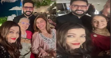 Aishwarya Abhishek Put A Check On The Rumours Two In The Same Frame Telugu Rajyam