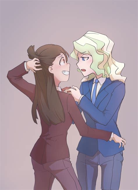 Kagari Atsuko And Diana Cavendish Little Witch Academia Drawn By
