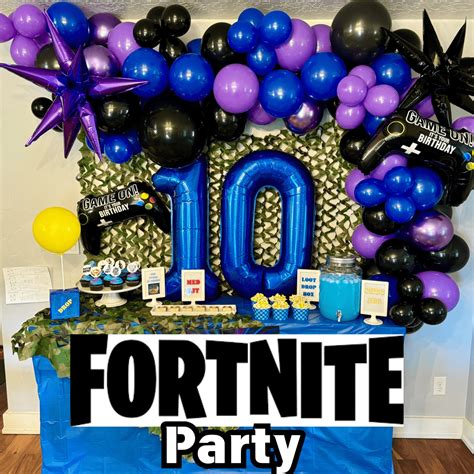 Fortnite Birthday Party Ideas Fortnite Theme Birthday Best Fortnite