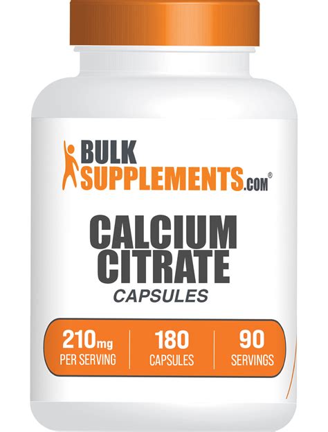 Calcium Citrate Capsules An Essential For Overall Health And Wellness