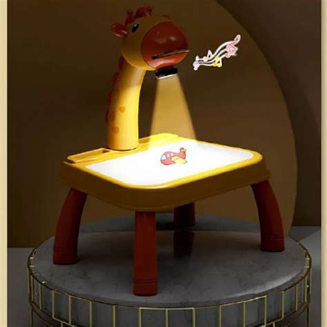 Проектор для малювання Жирафик фломастери жовтий Ds2021 купити в Україні 【Умнички Тойс】