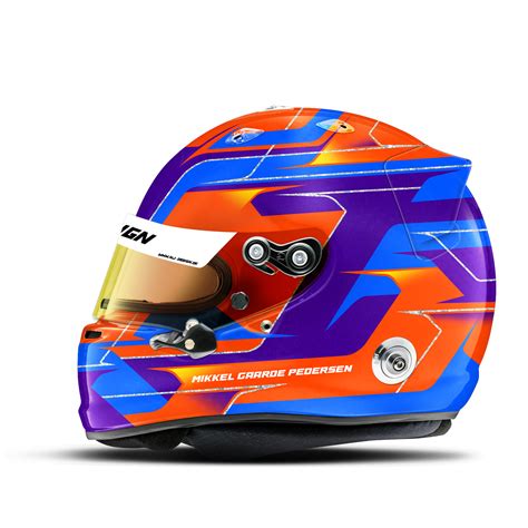 Helmet Design For Mikkel Gaarde Pedersen Made On An Arai Gp7