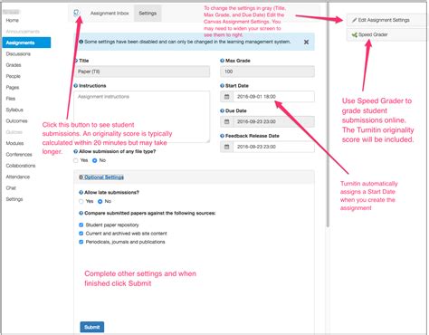 Canvas At Elmira College Blog Canvas Turnitin Assignment