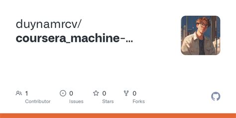 Github Duynamrcvcourseramachine Learning
