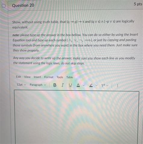 Solved Lets Consider The Following Two Statements Chegg