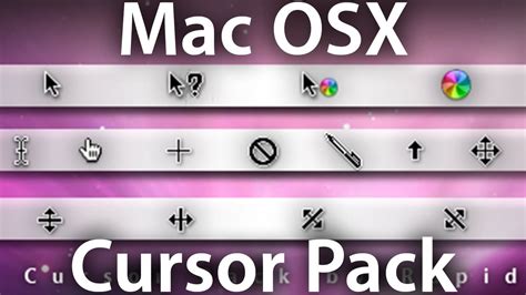 Mac OSX Cursor Pack Tutorial YouTube