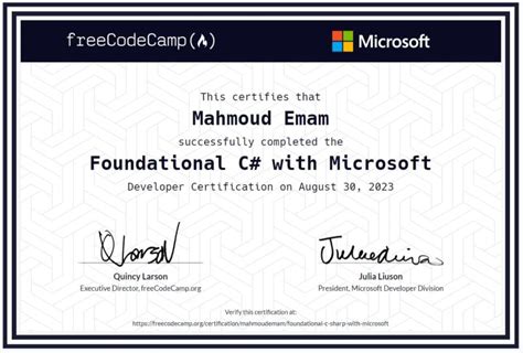 mahmoud emam on linkedin csharp micorsoft freecodecamp