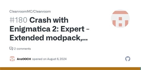 Crash With Enigmatica Expert Extended Modpack Randomly Occurrs Issue CleanroomMC