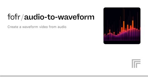 Fofraudio To Waveform Run With An Api On Replicate
