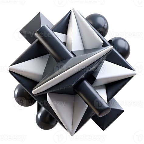 Stunning Vintage A Dynamic Composition Of Intersecting Planes And Lines In Shades Of Black And