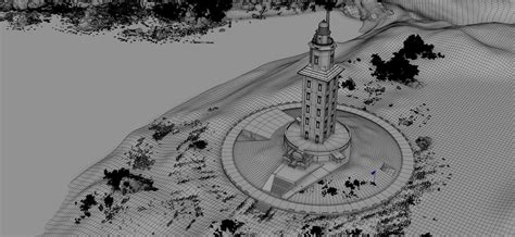 3d Tower Of Hercules Environment Turbosquid 2212367