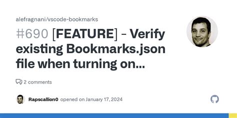 [feature] Verify Existing Bookmarks Json File When Turning On Save Bookmarks In Project