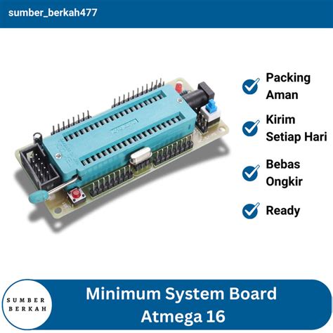 Jual MINIMUM SYSTEM BOARD ATMEGA16 Kota Surabaya Sumber Berkah477 Tokopedia