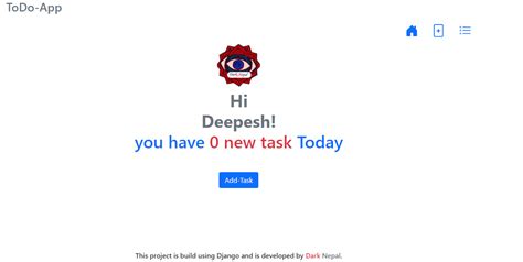github dark nepal todo webapp todo app developed using django