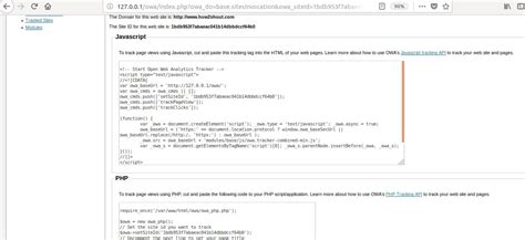 How To Install Open Web Analytics Owa On Ubuntu And Centos H2s Media