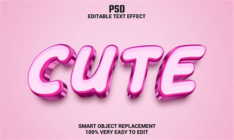 Artstation Cute Psd Fully Editable Text Effect Layer Style Psd
