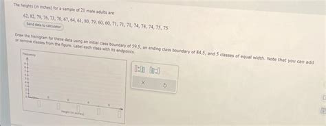 Solved Draw The Histogram For These Data Using An Initial