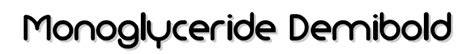Monoglyceride Demibold Font Fancy Groovy