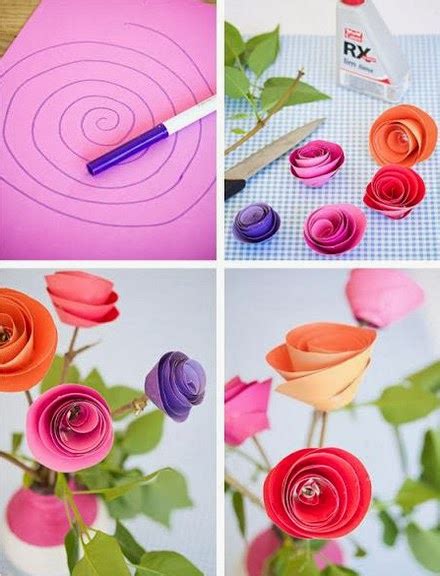 Como hacer flores de cartulina Manualidades Fáciles