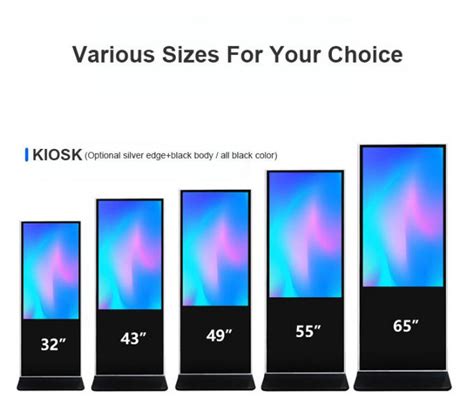 Oem 상호 작용하는 안드로이드 터치 스크린 키오스크 디스플레이 디지털 신호