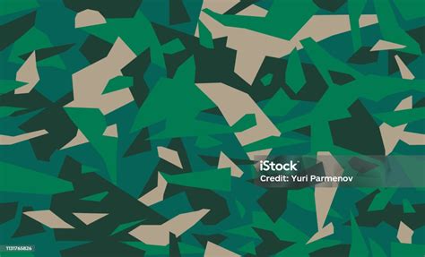 에메랄드 그린 기하학적 위장 패턴 심리 스 카 모 텍스처 밀리터리 모던 유니폼 숲 스타일입니다 벡터 배경 Militarism에