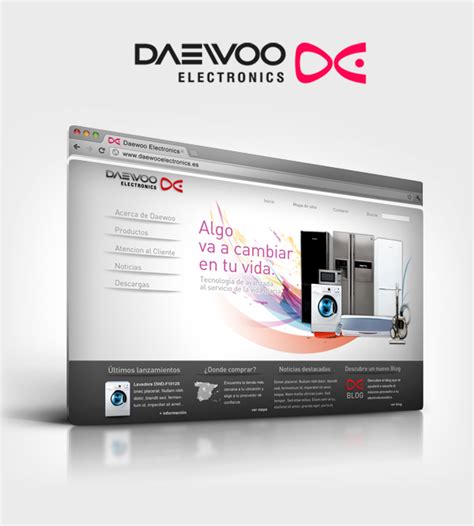 Daewoo Electronics Spain & Portugal - Web Site on Behance