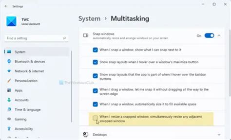 How To Disable Automatic Window Resizing In Windows 11