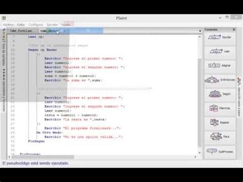 PSeint Estructura de control Condicinal SEGÚN YouTube