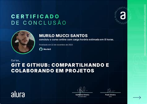 Murilo Mucci Santos Curso Git E Github Compartilhando E Colaborando