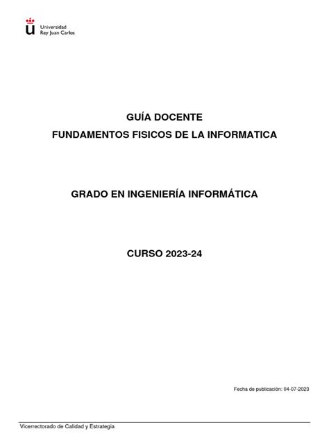 Guiadocente Fundamentos Fisicos De La Informatica 3 Pdf