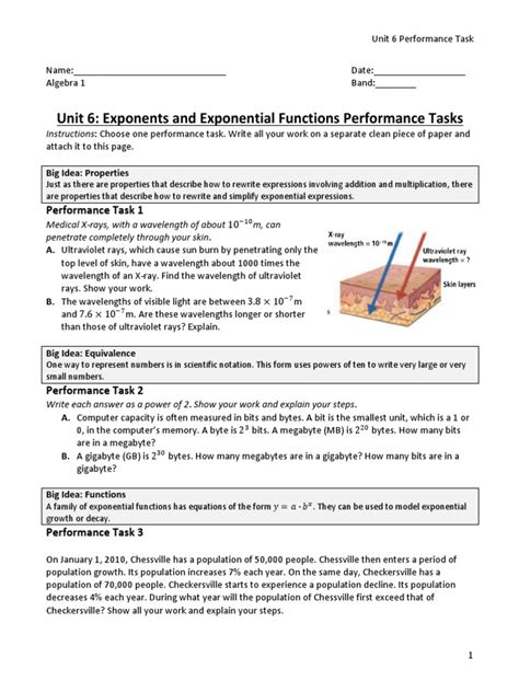 alg1 unit 6 performance task pdf